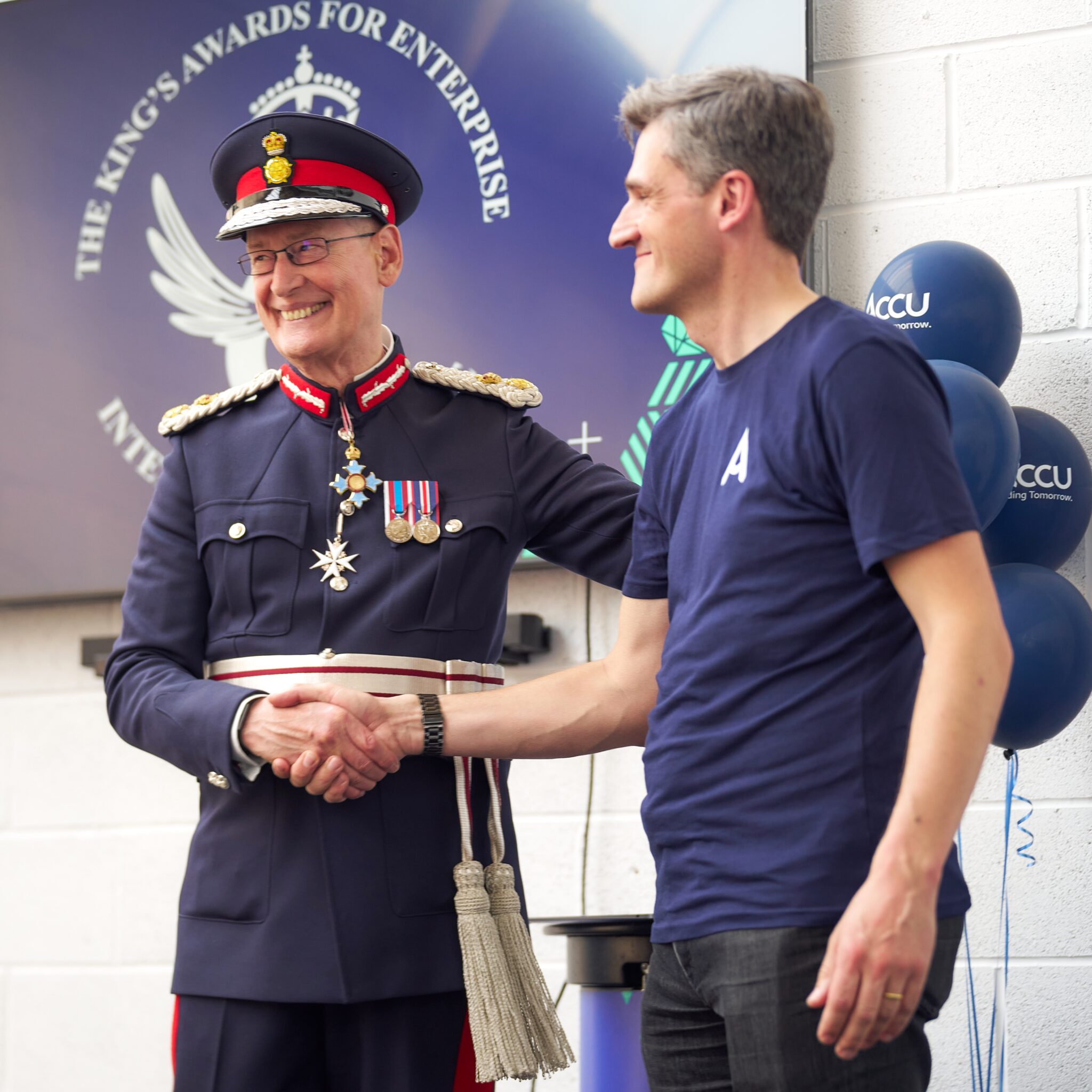 Lord-Lieutenant for West Yorkshire Visits Accu to Present The King’s ...